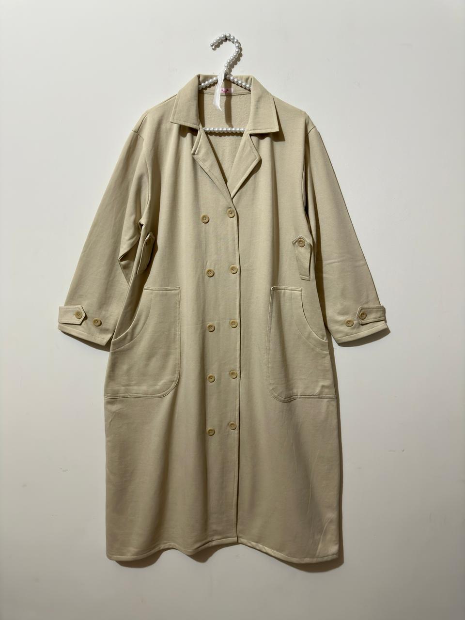 Beige Long Coat – Glam Closet